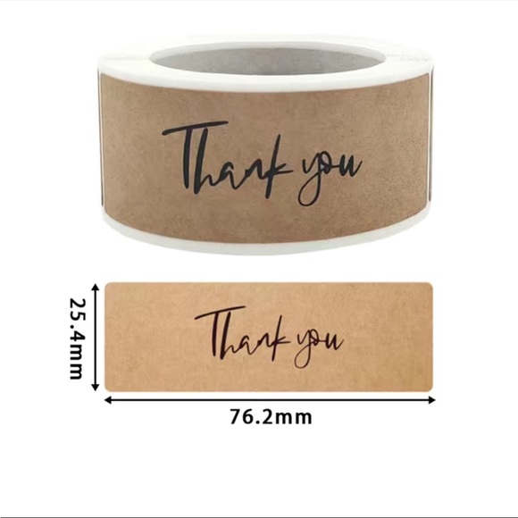 Office | 12 Rectangle Thank You Stickers | Poshmark